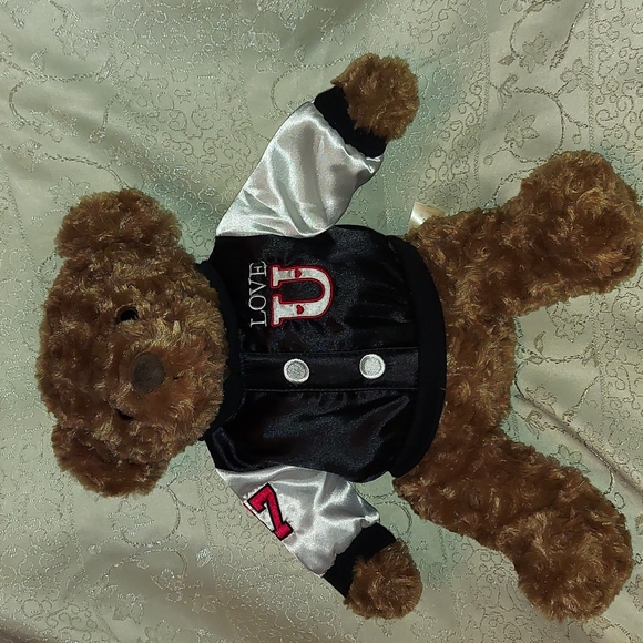 Dan Dee | Toys | Dan Dee Teddy Bear Brown Black White Jacket Love U ...